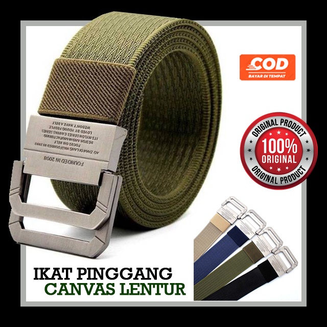 Jual IKAT TALI SABUK PINGGANG PRIA DEWASA CANVAS ORIGINAL BESI TACTICAL ...