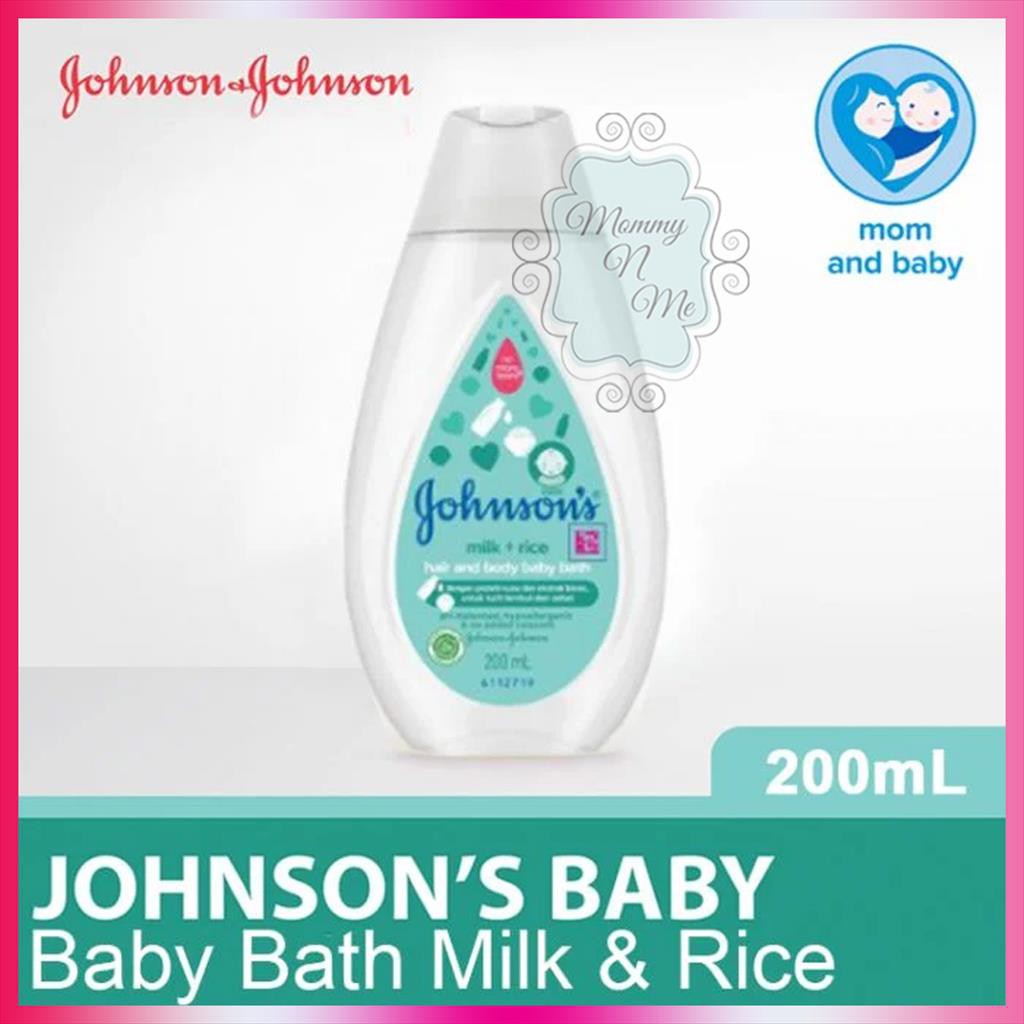 Jual JOHNSONS MILK + RICE HAIR & BODY BABY BATH 200ml | Shopee Indonesia