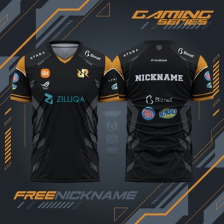 Jual JERSEY RRQ 2022 BAJU GAMING RRQ FREE NICKNAME WARNA HITAM DAN ...