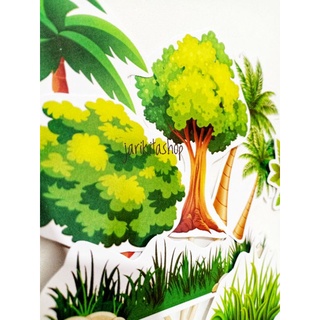 Jual CAKE TOPPER PAPER POHON RUMPUT SEMAK TREE GRASS HIJAU HIASAN ...