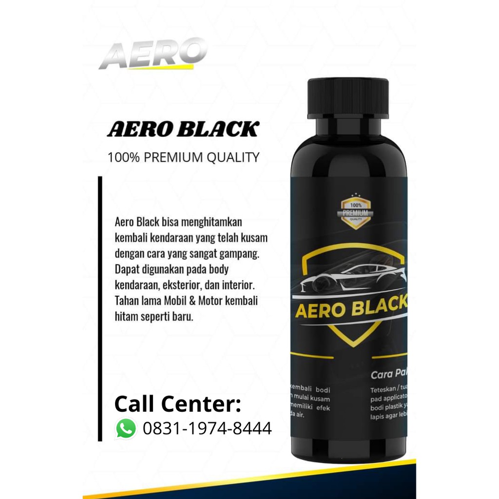 Jual AERO BLACK Polish Car Wax Body Kit Semir Mobil Semir Motor ...