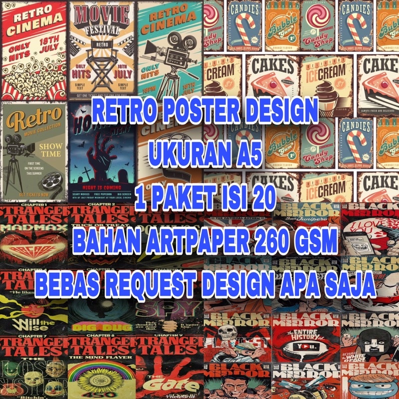 Jual Poster Retro|Poster Dinding Band | Poster Dinding | Poster Dinding ...