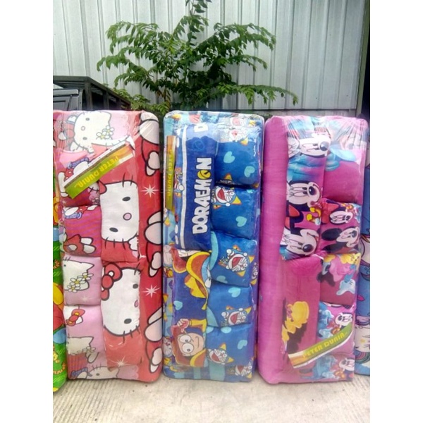 Jual KASUR RAINBONDIT CARTOON + 6 BANTAL 160x200x7cm | Shopee Indonesia