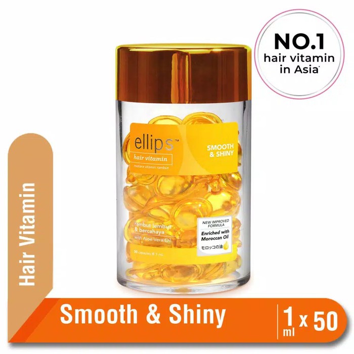 Vitamin Rambut Ellips Botol Smooth & Shany (50 Pcs) | Shopee Indonesia