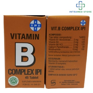 Jual Vitamin B Complex IPI Botol Isi 45 Tablet - Vitamin B Kompleks | Shopee Indonesia
