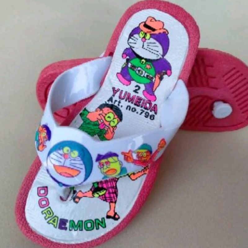 Jual Sandal Jepit Anak jadul Karakter Doraemon - Yumeida 796 Sandal ...