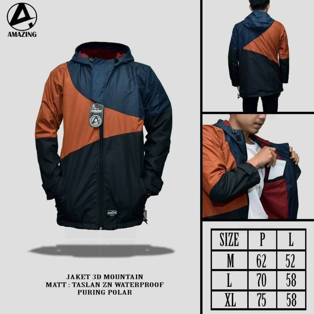 Jual JAKET OUTDOOR WATERPROOF / JAKET ANTI ANGIN UNISEX | Shopee Indonesia