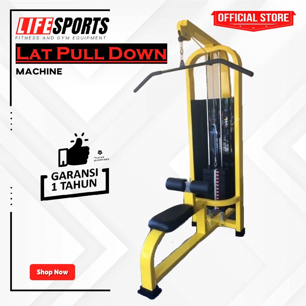 Jual LIFESPORTS - new alat kesehatan olahraga fitness gym lat pull down ...