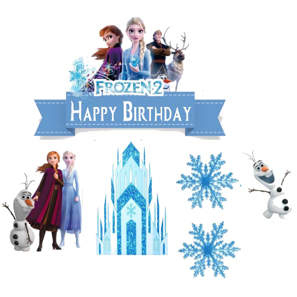Jual TOPPER CAKE TOPPER ULTAH TOPPER ULANG TAHUN / HIASAN KUE FROZEN ...