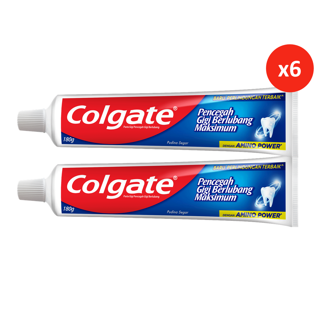 Colgate Great Regular Flavor Toothpaste 180g - Pasta Gigi (6pcs ...