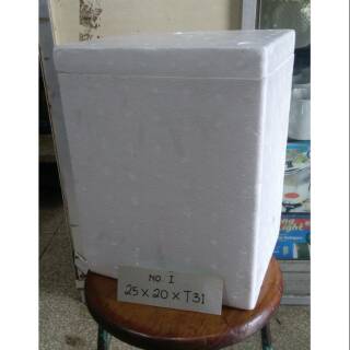 Jual Box Styrofoam Foam Kecil 25x20xT31 kotak gabus packing minuman ...