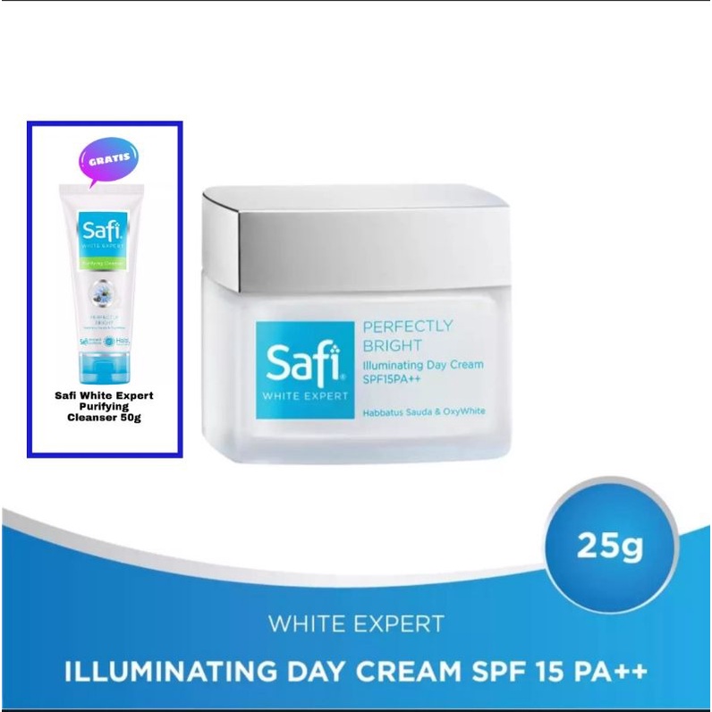 Jual SAFI White Expert Illuminating Day Cream SPF 15PA++ 25gr FREE Safi ...
