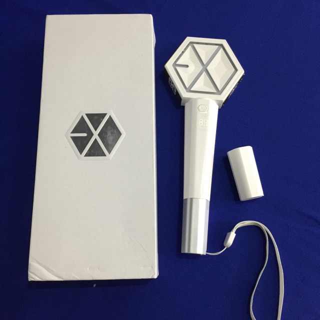 Jual OFFICIAL EXO LIGHTSTICK VER.2 WITH OFFICIAL KAI DECORATION STICKER ...