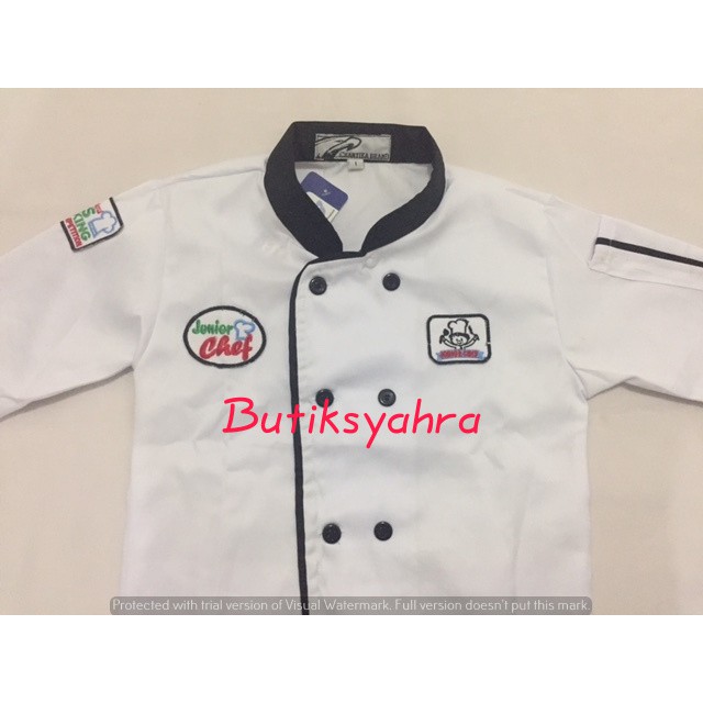 Jual Baju Koki Anak / Master Chef Anak / Kostum Baju Profesi Koki Anak ...