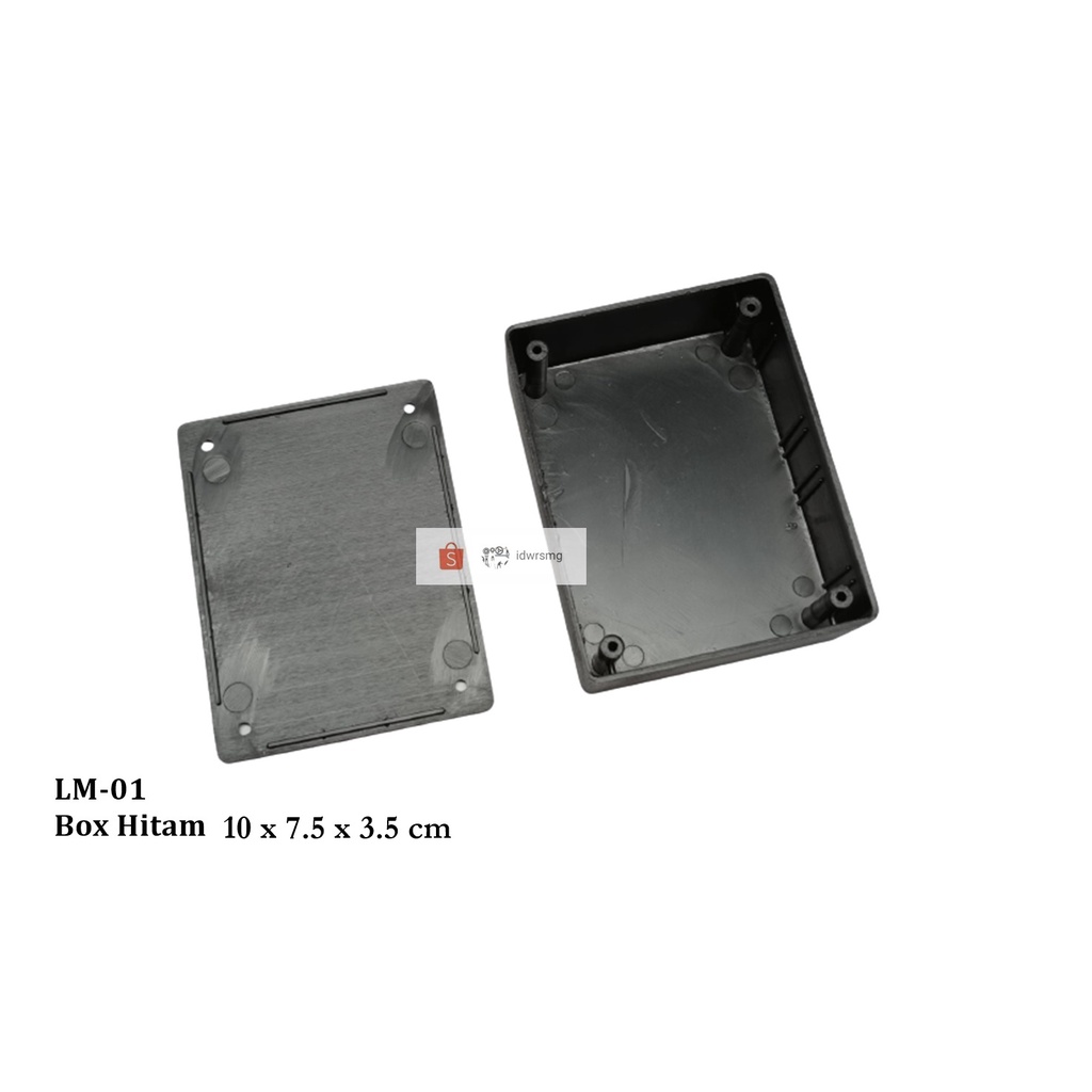 Jual Box Kotak Hitam Plastik Arduino 10 x 7.5 x 3.5 cm Box Universal LM ...