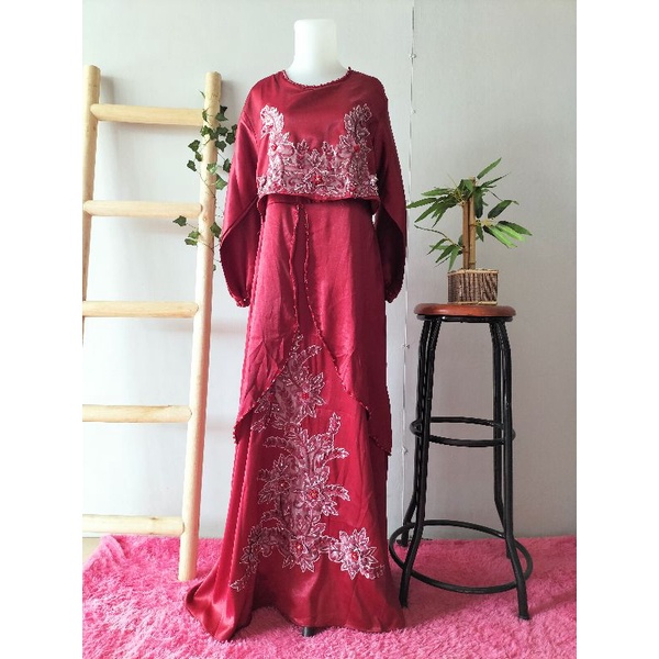 Jual Gamis Mewah Marun Payet | Shopee Indonesia
