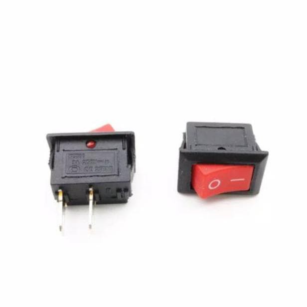 Jual Saklar Mini 2 Pin Hitam Merah ( On-Off ) | Shopee Indonesia