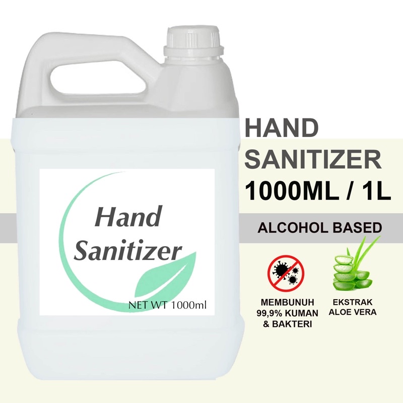 Jual HAND SANITIZER CAIR KEMASAN JERIGEN 1 liter | Shopee Indonesia