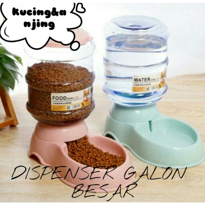 Jual Dispenser TempatMakan Galon Besar 3.8L Kucing&Anjing | Shopee ...