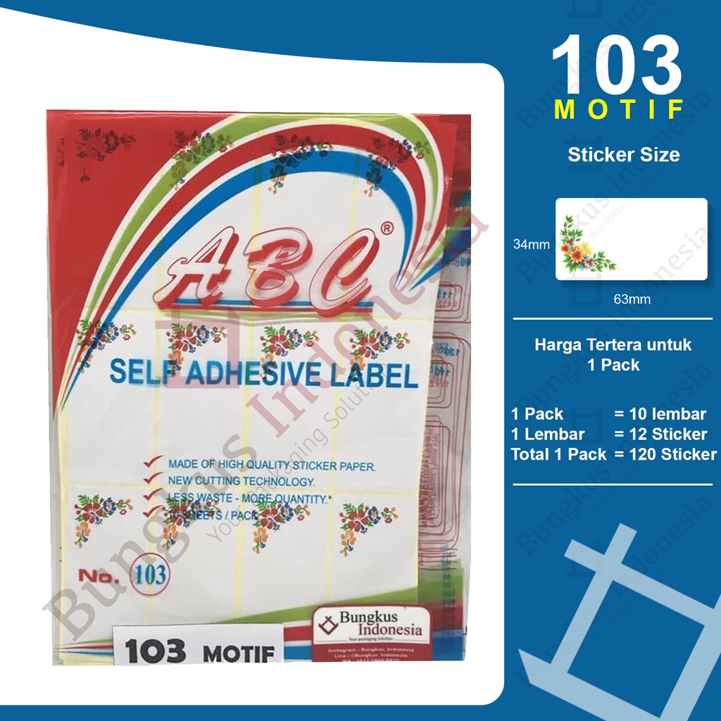 Jual Stiker Label 103 Motif / Label Undangan | Shopee Indonesia