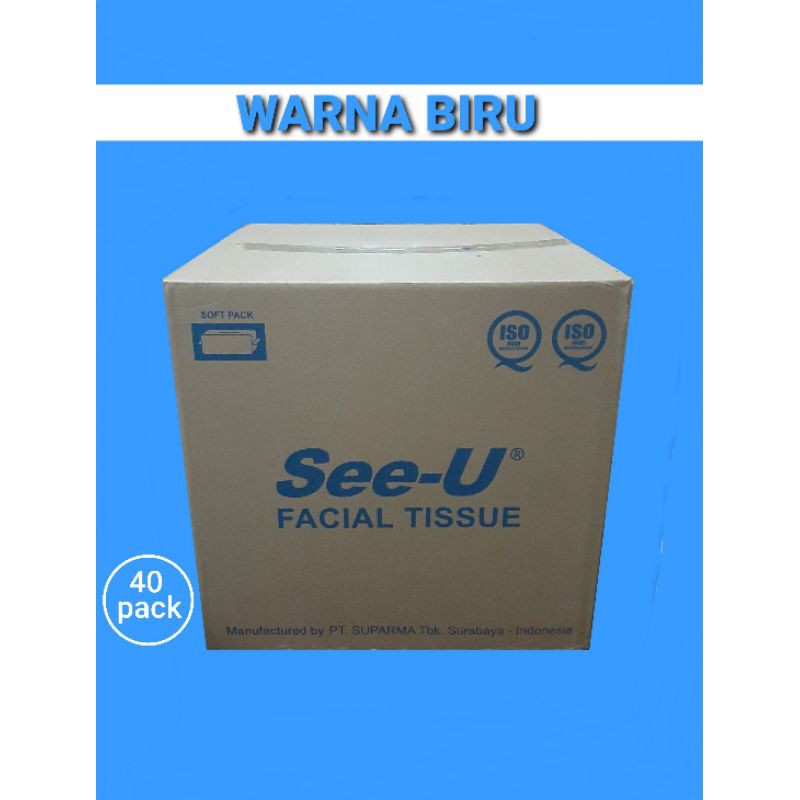 Jual Tissue See-U Classic 250 Sheets (2 ply) 1 Karton. Facial Tissue ...