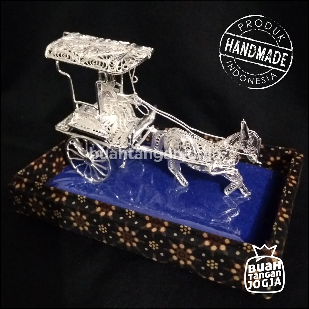 Jual Miniatur Dokar Lapis Perak - Kerajinan Khas Kotagede Jogja ...