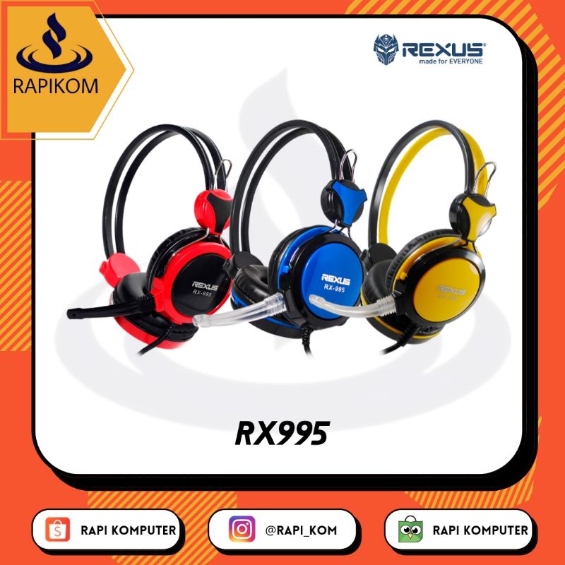 Jual Rexus RX995 Gaming headset Indonesia|Shopee Indonesia