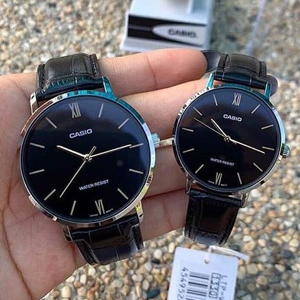 Jual JAM TANGAN COUPLE CASIO MTP-VT01L-1B LTP-VT01L-1B ORIGINAL ...