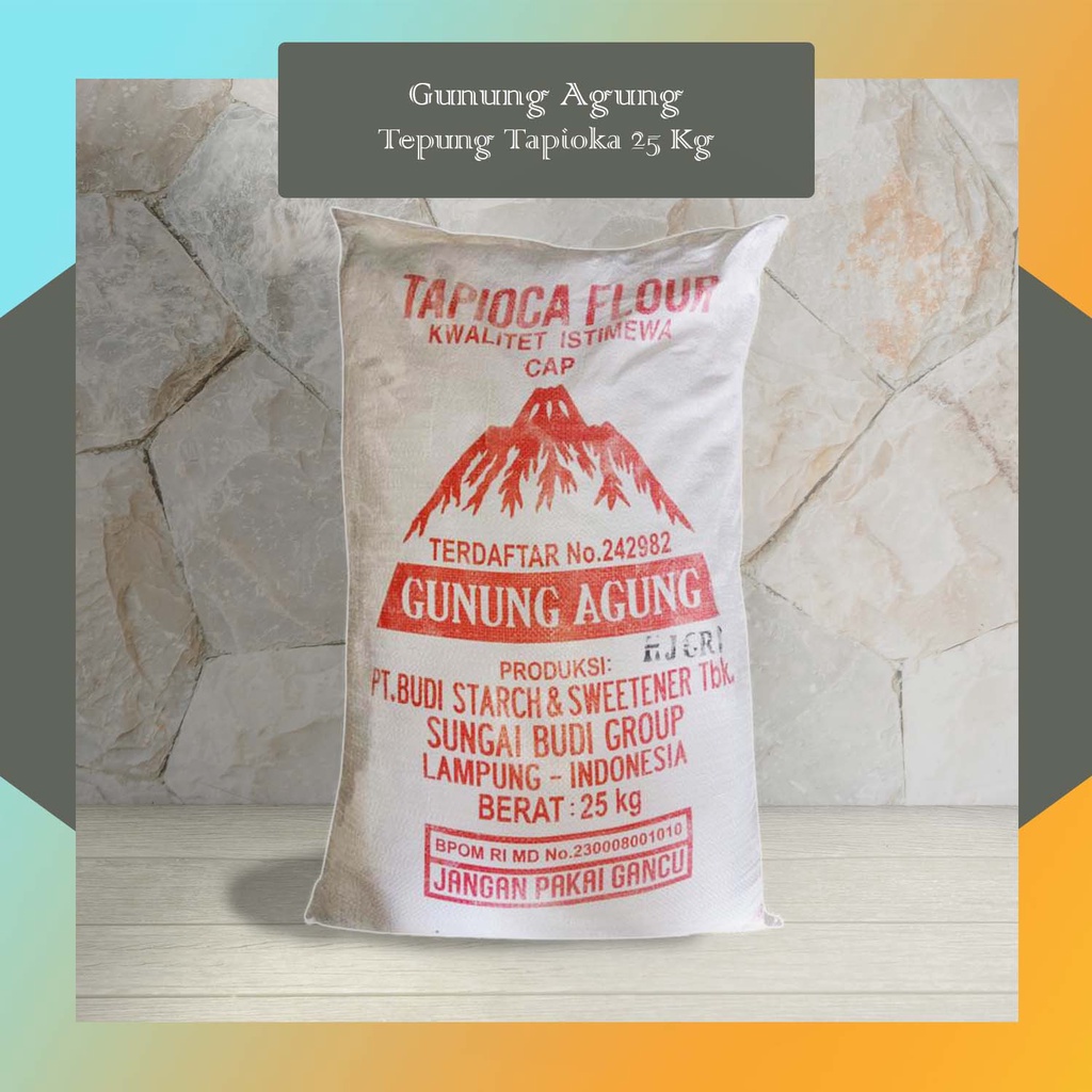 Jual Tepung Tapioka Gunung Agung Merah 25 Kg | Shopee Indonesia