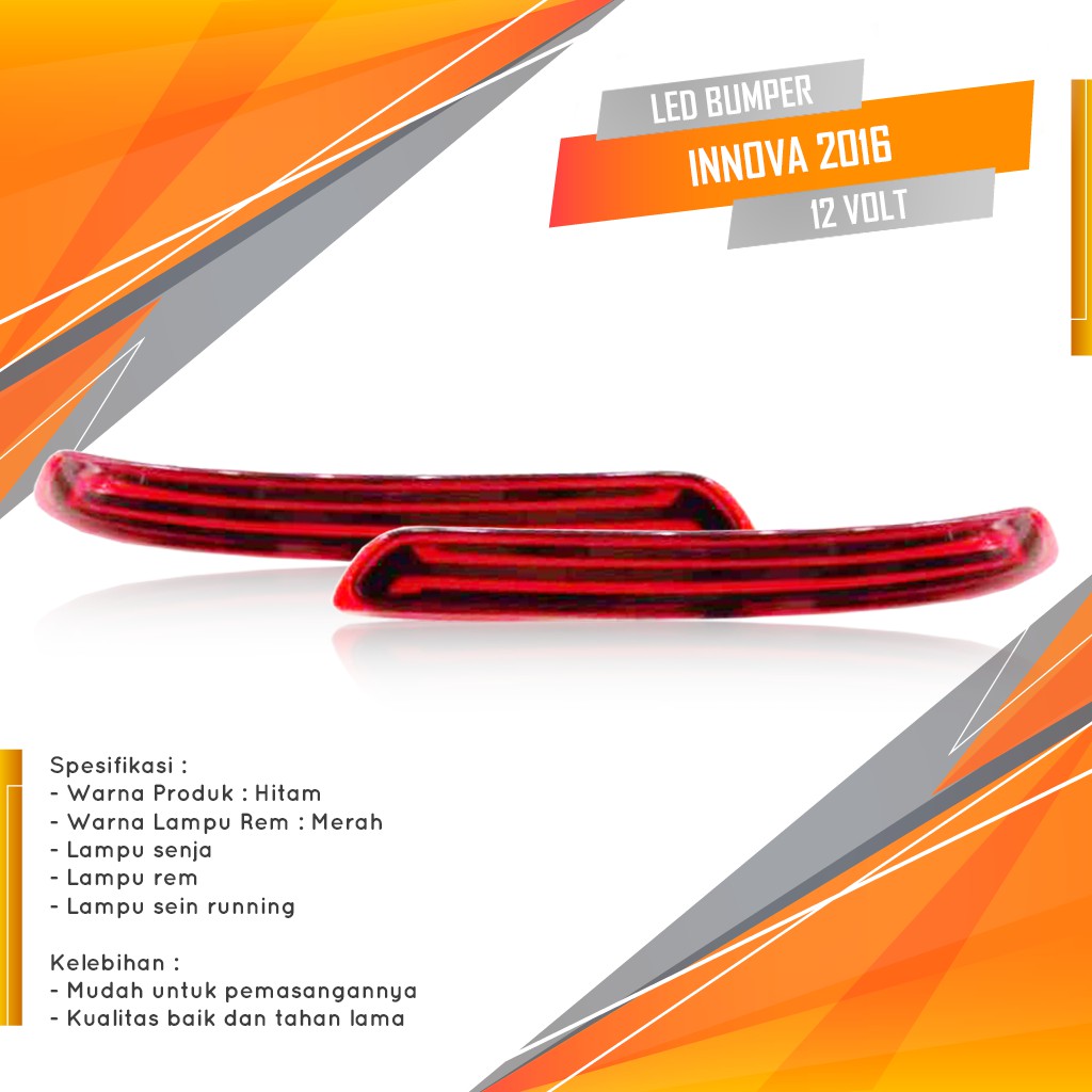Jual Lampu LED Bumper Reflektor Innova Reborn 2016 2 Fungsi Lampu ...
