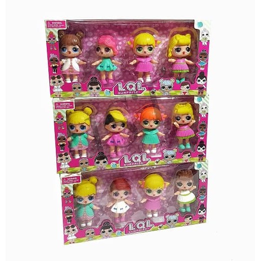 Jual Boneka LOL Surprise Ukuran BESAR Set Isi 4 Pcs | Shopee Indonesia