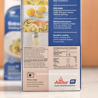 Jual Anchor Cooking Cream Extra Yield 1 Liter | Shopee Indonesia