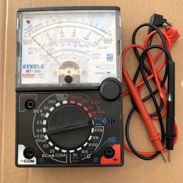 Jual steele multitester multimeter BUZZER BUNYI LED MT 360 avometer ...