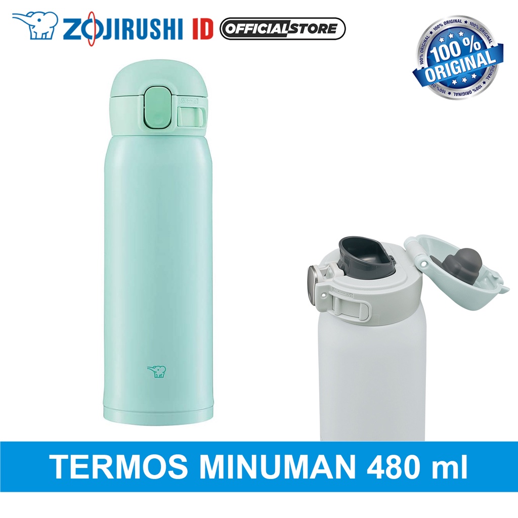 Jual Zojirushi SM-WA48 GL Vacuum Mug Botol Minum Termos - 480mL [Apple Green] | Shopee Indonesia