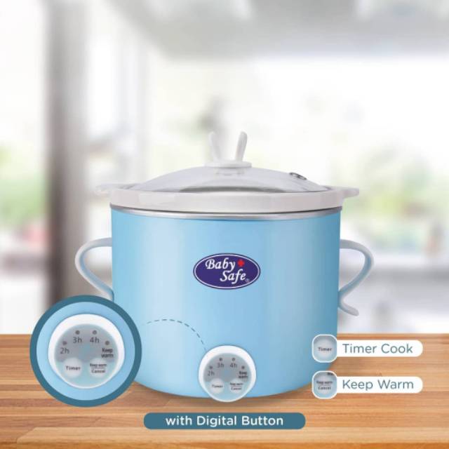 Jual SLOW COOKER DIGITAL BABYSAFE BABY SAFE MPASI PEMASAK BUBUR BAYI ...