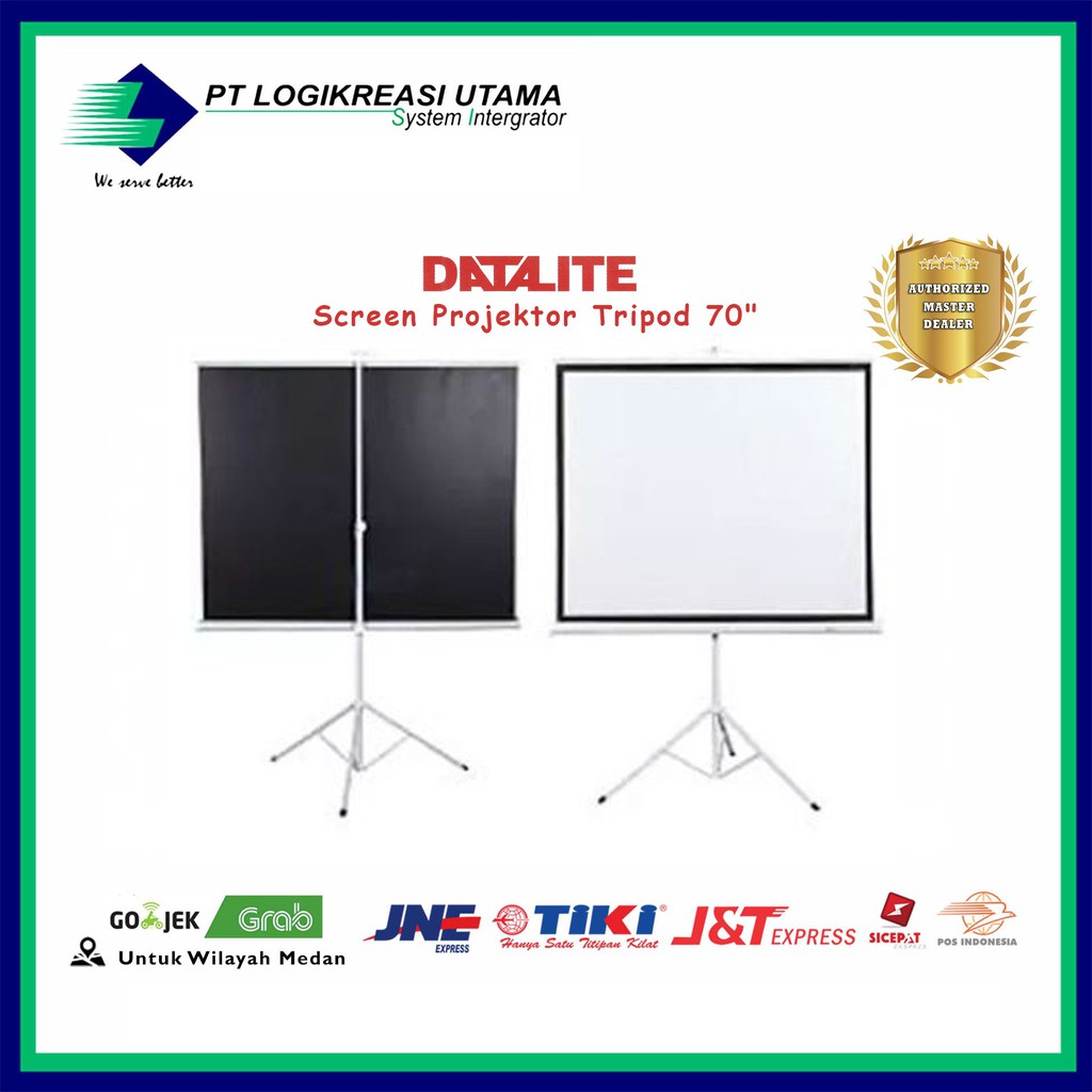 Jual Layar Projektor Datalite Tripod - 70 Inchi | Shopee Indonesia
