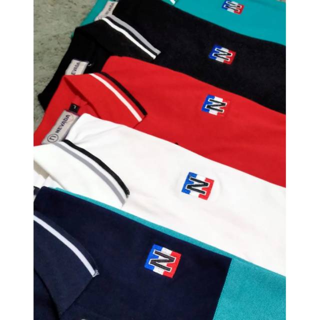 Jual Kaos Polo Nevada logo kotak (Pria) | Shopee Indonesia