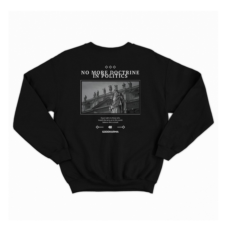 Jual GoodKarma Crewneck Politism Black | Shopee Indonesia