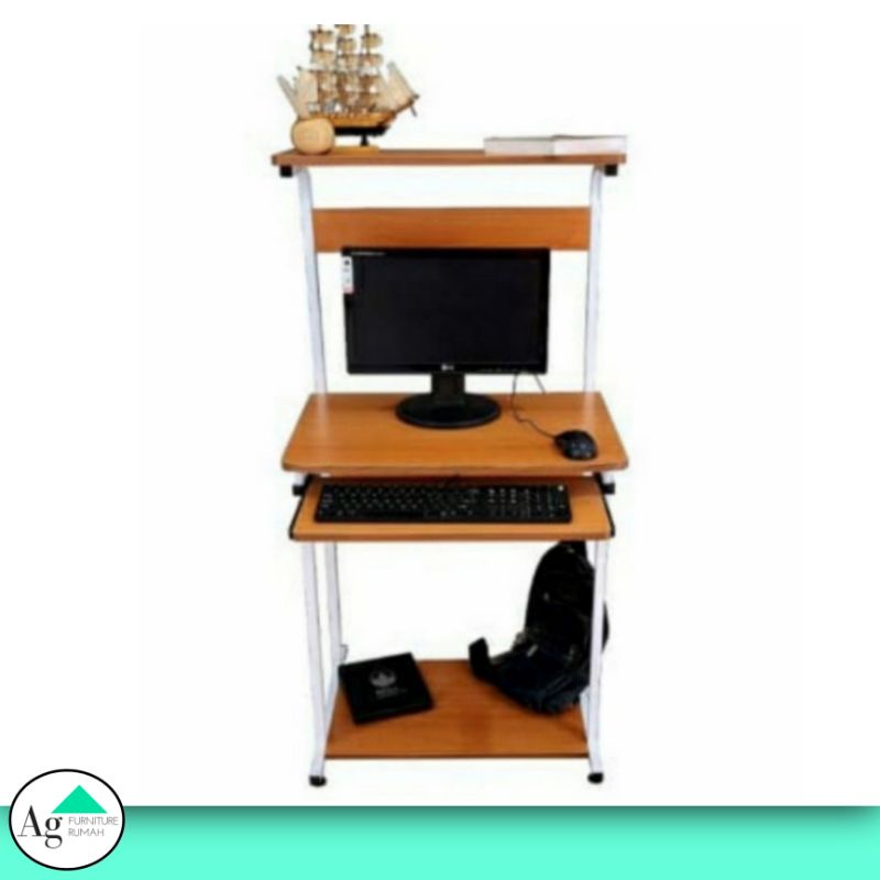 Jual MEJA KOMPUTER RANGKA BESI 3 TINGKAT Indonesia|Shopee Indonesia