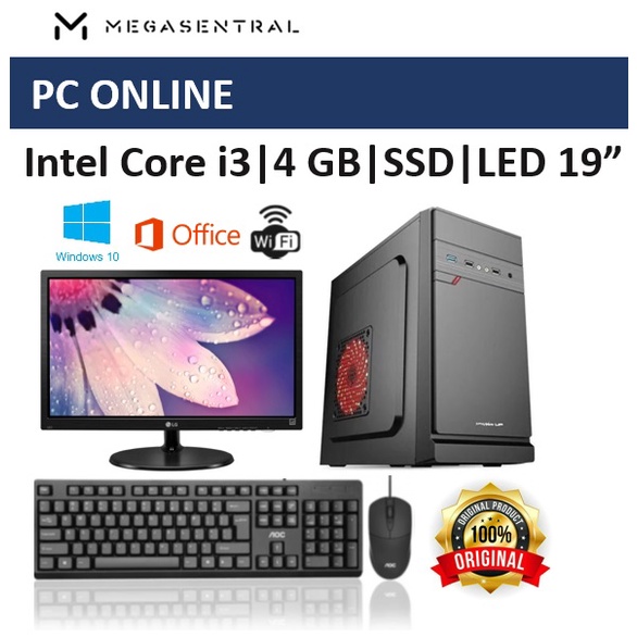 Jual Paket Pc Rakitan Core i3/ 4GB/ MB H81/ SSD/ 128GB Lengkap siap pakai | Shopee Indonesia