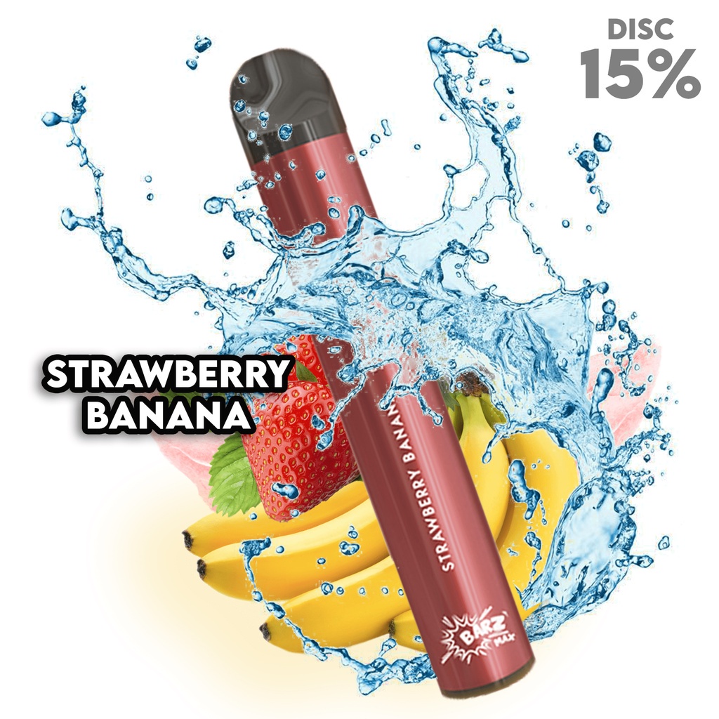 Jual Barz Max Strawberry Banana Disposable Pods Vape Sekali Pakai ...