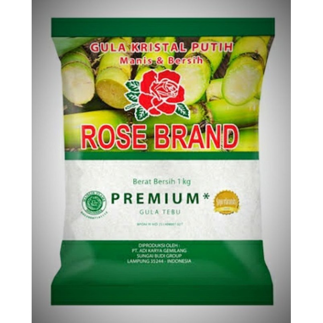 Jual Rose Brand Gula Pasir Putih Premium 1KG | Shopee Indonesia