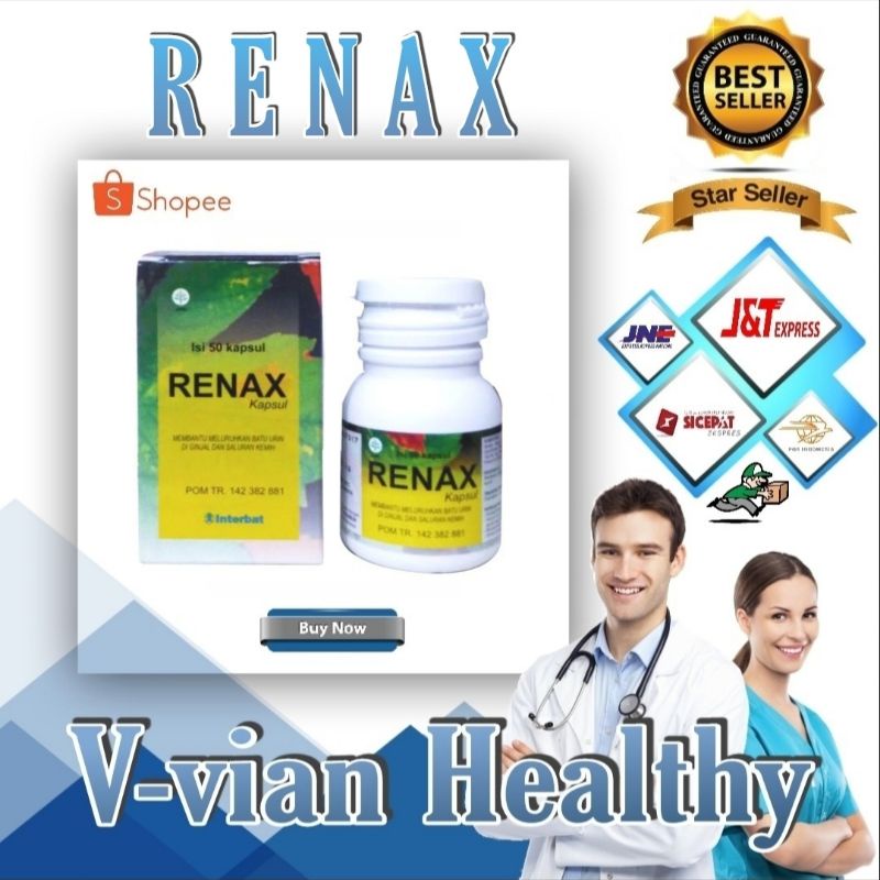 Jual RENAX Asli Obat Mencegah dan Mengatasi Batu Ginjal isi 50 Kapsul ...