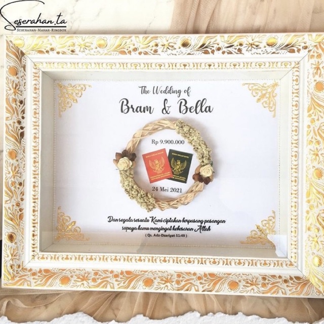 Jual MAHAR MURAH GOLD RUSTIC BUKU NIKAH | Shopee Indonesia