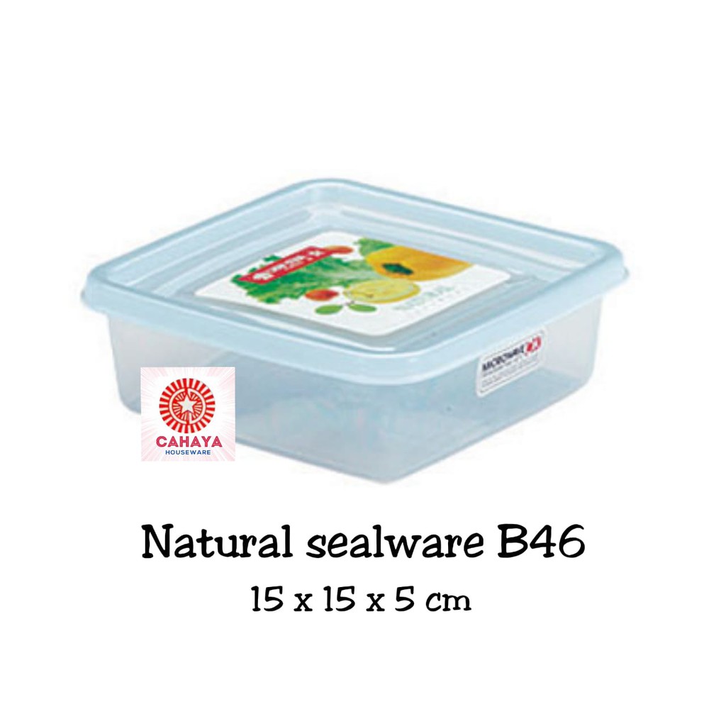 Tempat Gula Plastik Lion Star Natural Sealware B46 PT-2 Kotak Makan Anak Lunch Box Bekal Salad ...