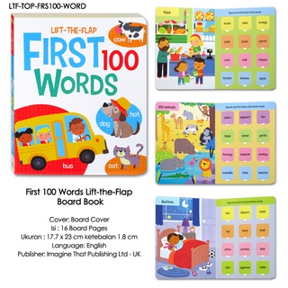 Jual First 100 Words / First 100 Things to Count Lift-the-Flap Board ...