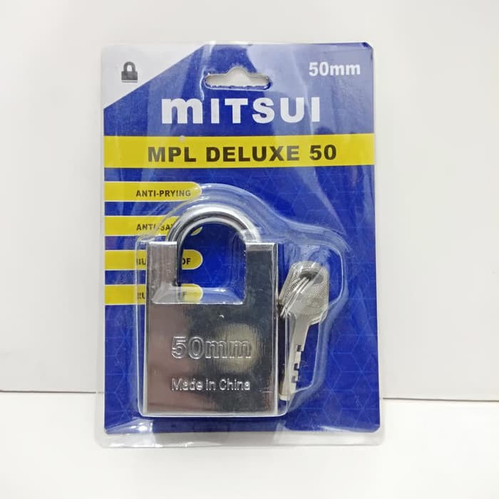 Jual Gembok Mitsui Deluxe MPL 50 mm 50mm ANTI MALING | Shopee Indonesia