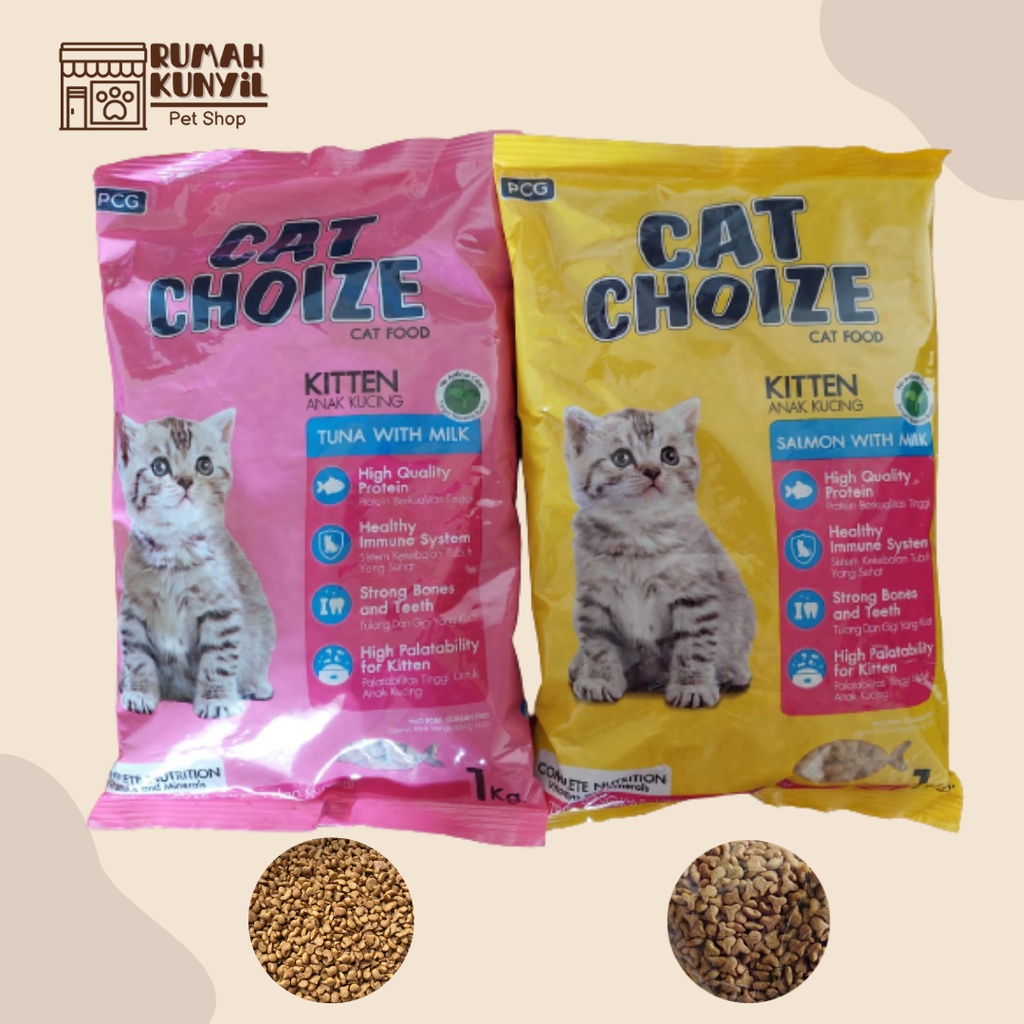 Jual Cat Choize Kitten Tuna with Milk / Salmon with Milk 1 kg | Shopee ...