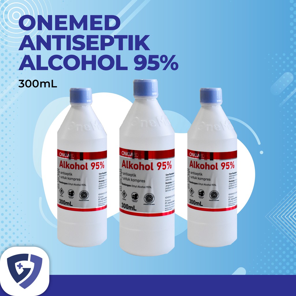 Jual ALCOHOL 95% / ALKOHOL 95% 300ML ONEMED | Shopee Indonesia