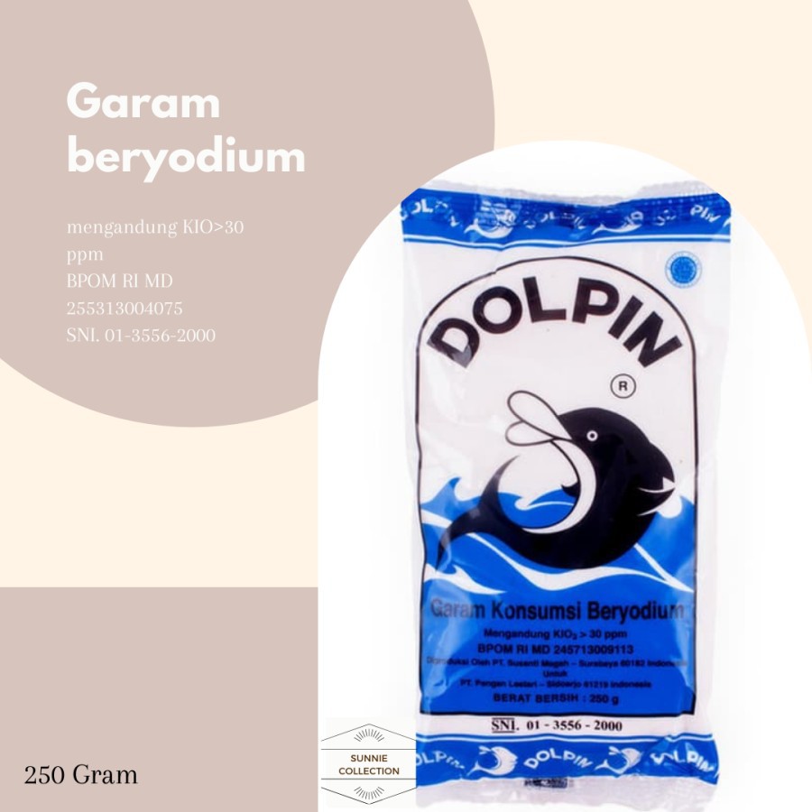 Jual garam dolpin 250 gram harga per pc | Shopee Indonesia